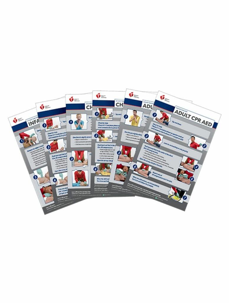 2020 AHA Heartsaver® Poster Pack - 12 Pack - Shop Vitali
