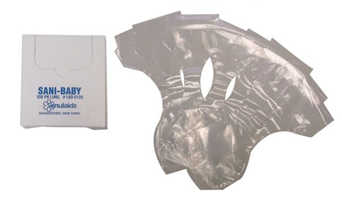 Sani-Baby Infant Manikin - Face Shields/Lungs (100) - Shop Vitali